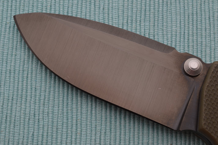 Andrew Demko Custom AD10, OD Green, Lock-Back Folding Knife (SOLD ...