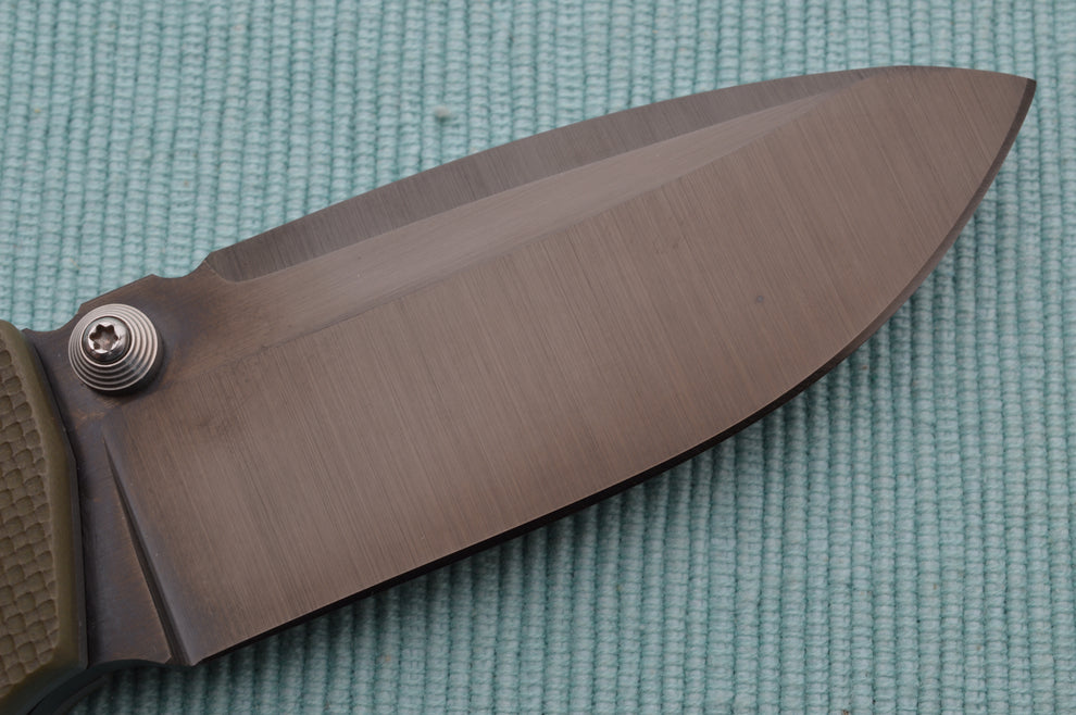 Andrew Demko Custom AD10, OD Green, Lock-Back Folding Knife (SOLD ...