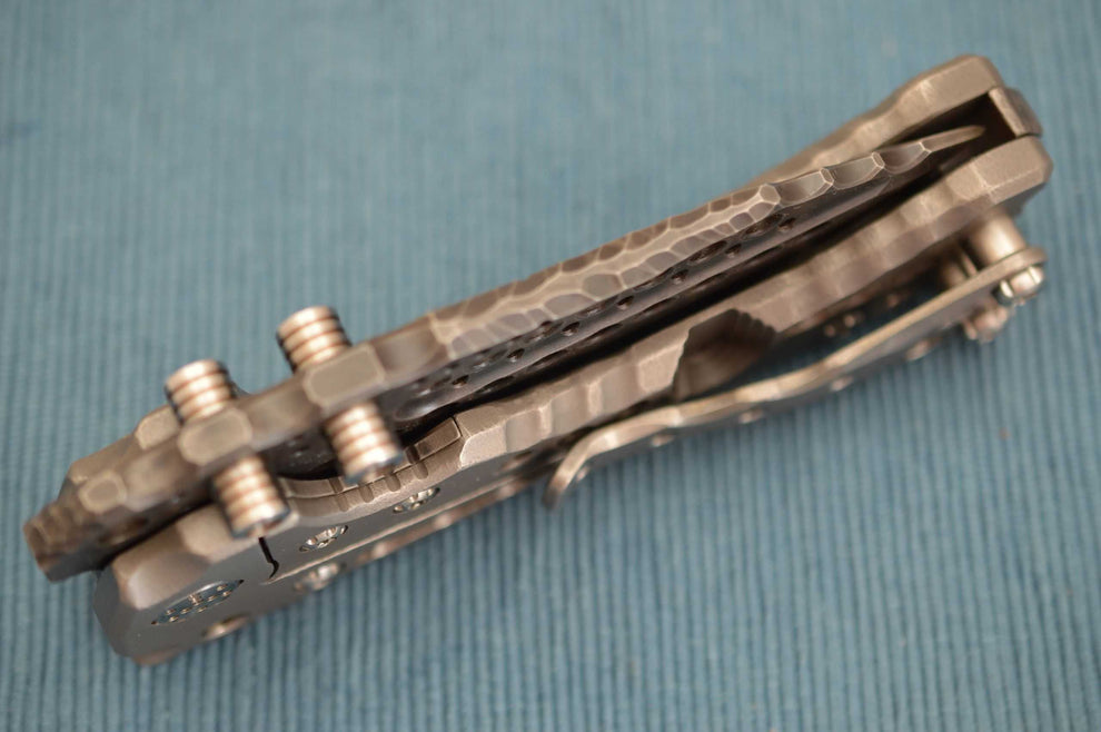 Miller Bros. Blades Custom T-1 Folder, Z-Wear Blade, Sculpted Titanium ...