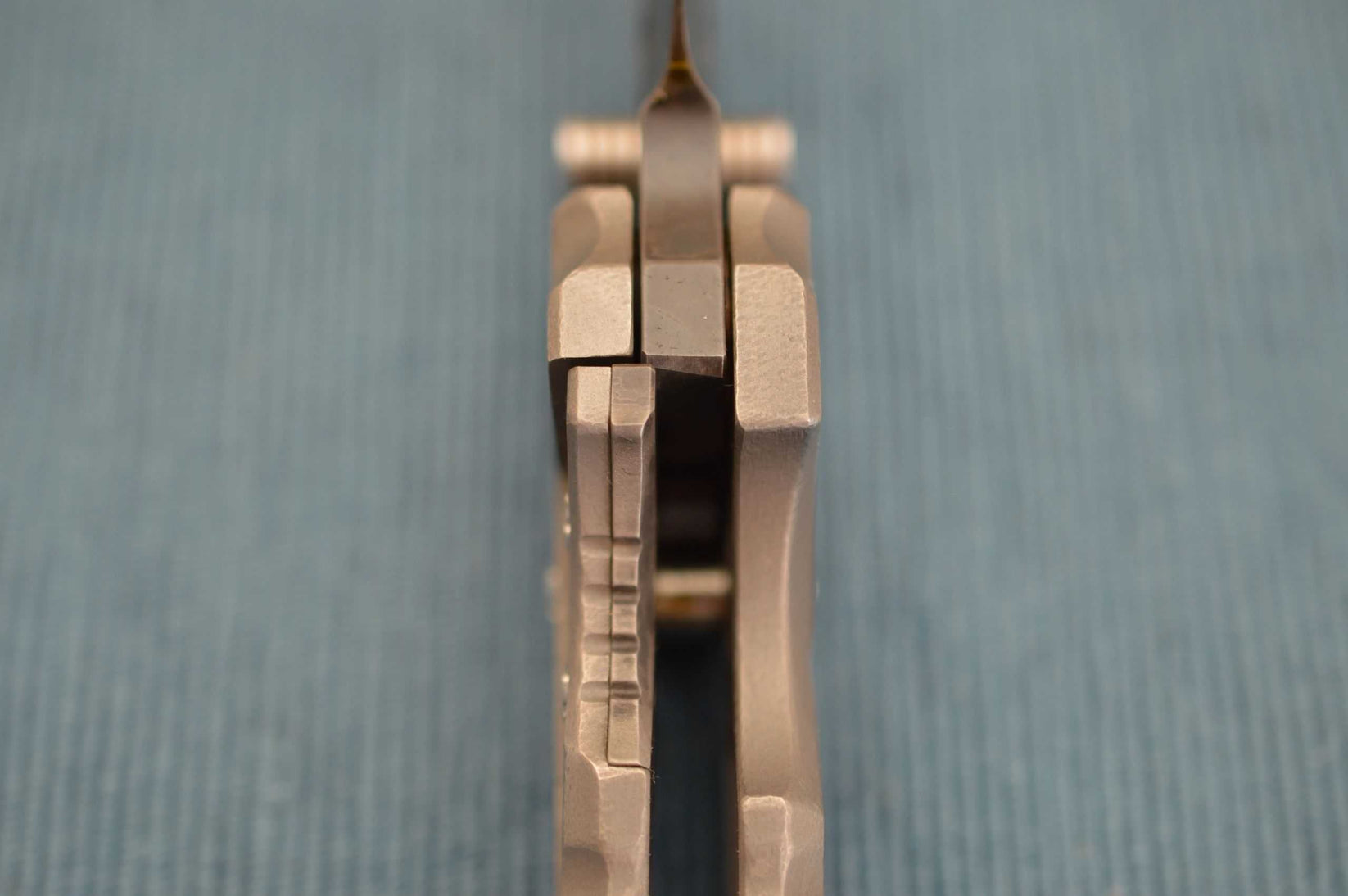 Miller Bros. Blades Custom T-1 Folder, Z-Wear Blade, Sculpted Titanium ...