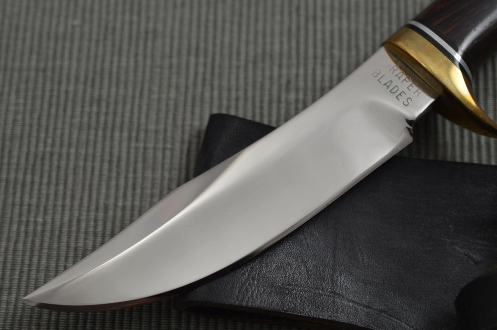 Harvey Draper "Karl Hunt" Hunting Knife and Tooled Leather Sheath (SOL ...