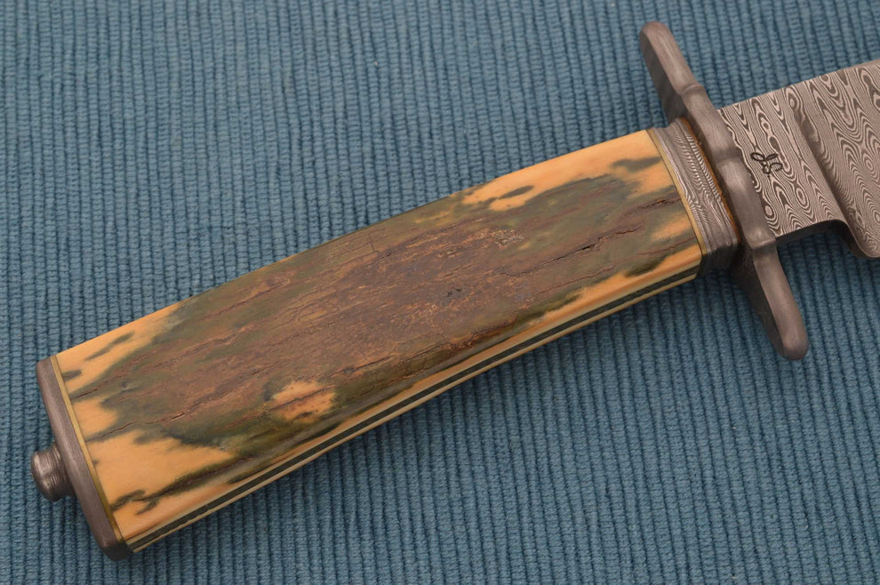 John White Damascus "Mastersmith Test Fighter", Fossil Mammoth Scales ...