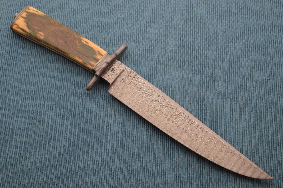 John White Damascus "Mastersmith Test Fighter", Fossil Mammoth Scales ...