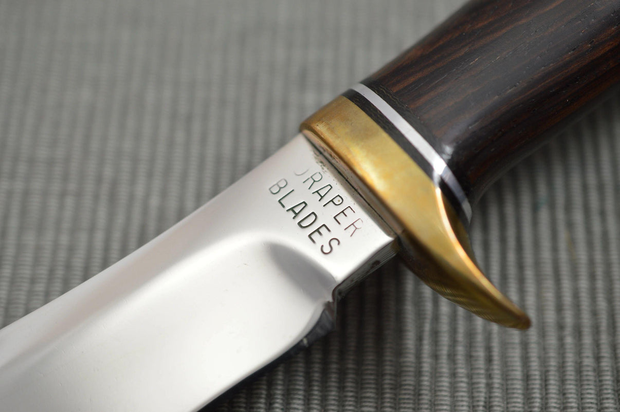 Harvey Draper "Karl Hunt" Hunting Knife and Tooled Leather Sheath (SOL ...